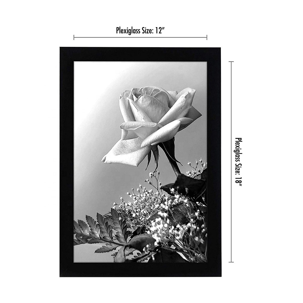 Custom logo wooden picture frame wholesale